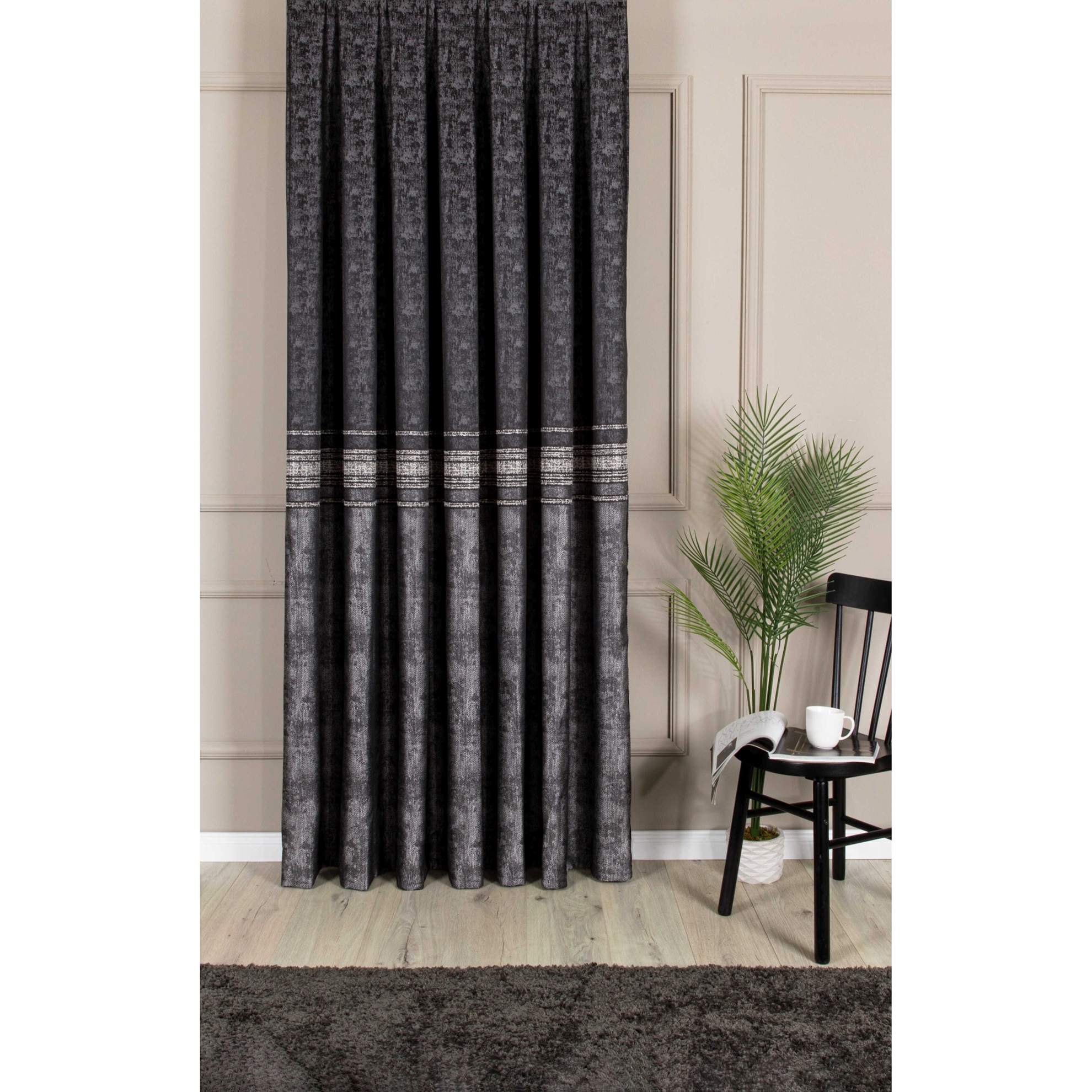 Taç Juba Fon Perde Siyah ( Max Yükseklik : 310 cm ) | Tac.com.tr